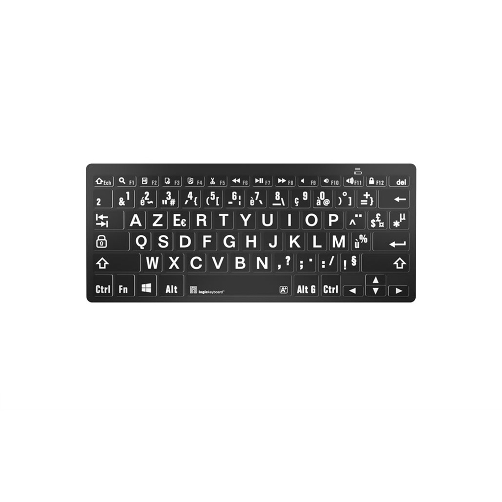 XL Print, mini Clavier bluetooth gros caractères compatible PC pour ...